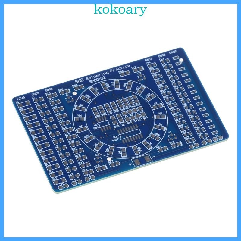 KOK DIY Rotating LED Components Soldering Practice Board SMD Running ...