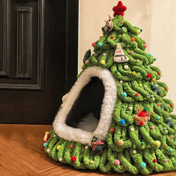 Pokok Krismas Sarang Kucing Pek Bahan DIY Buatan Tangan Keselamatan ...