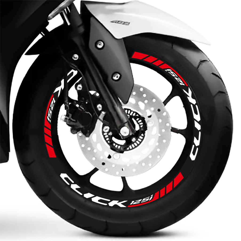 Motorcycle click 125i v3 mags decals rim sticker for motorcycle ...