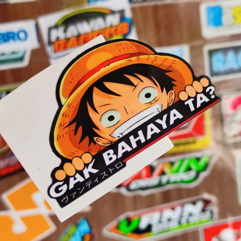 Sticker DANGEROUS TA? (LUFFY Glossy) | Shopee Malaysia