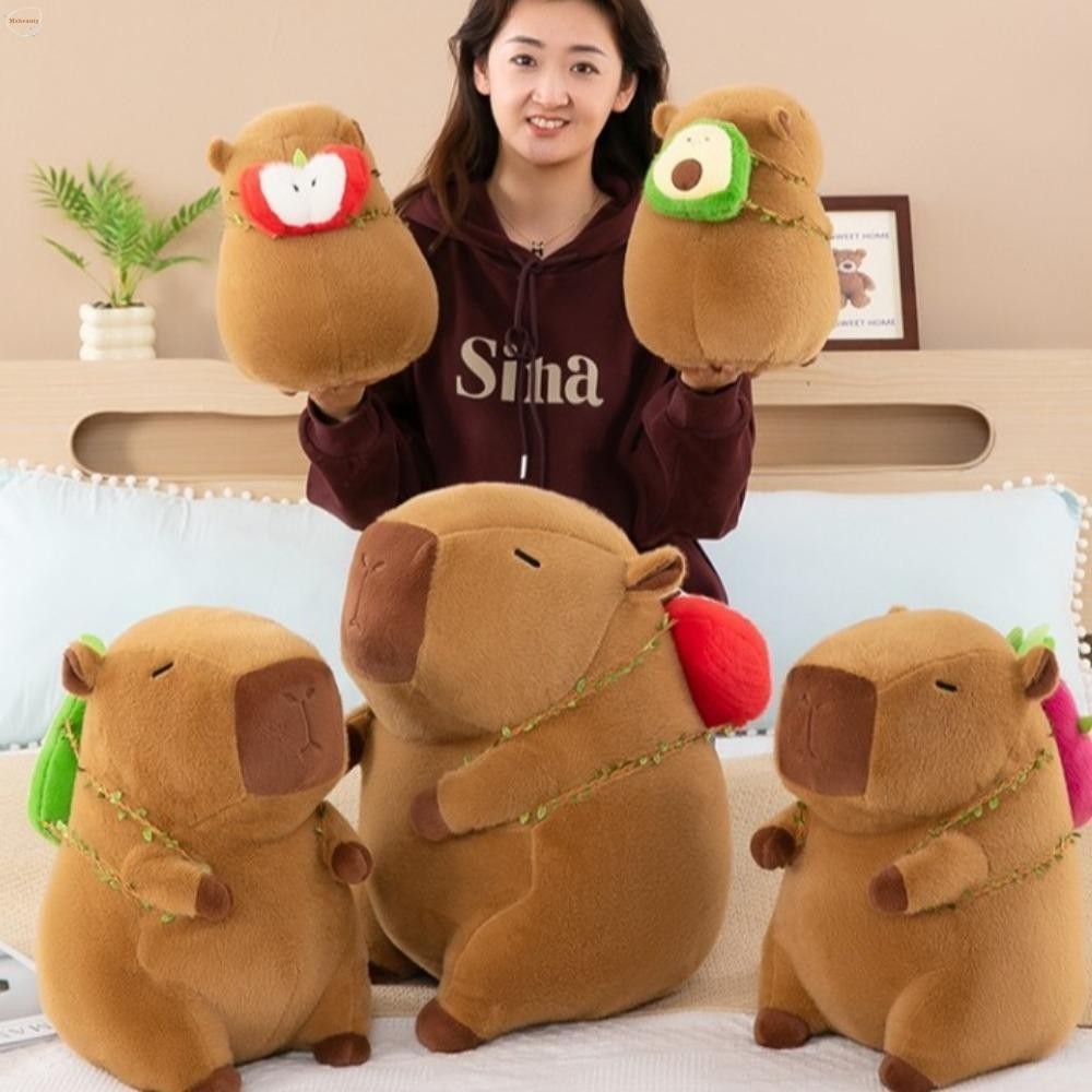 MXBEAUTY Capybara Plush Toy, Cartoon Simulation Capybara Plush Doll, Kawaii Cute Fluffy Soft ...