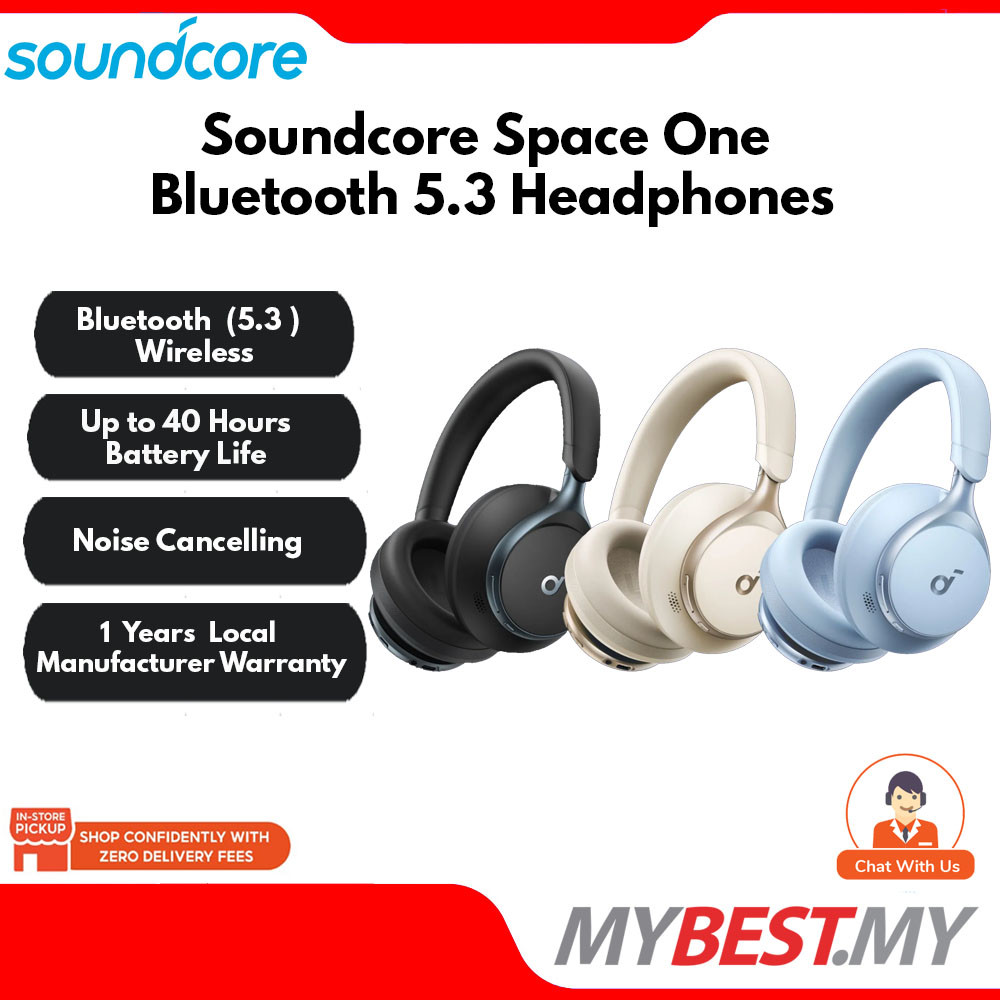 Soundcore by Anker Space One Headphones A3035 | Hi-Res Audio | Active Noise Cancelling ...