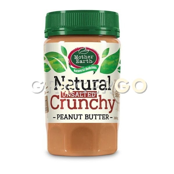 Mother Earth Peanut Butter Unsalted Crunchy 380g | Shopee Malaysia