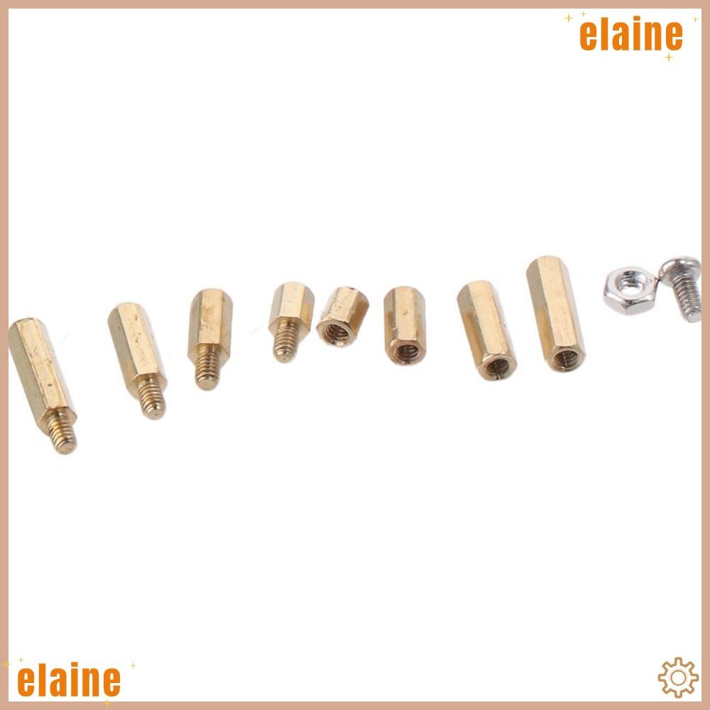 ELAINE2 300pcs Hex Brass Spacer, M2 Male Female Standoff Screw Nut ...