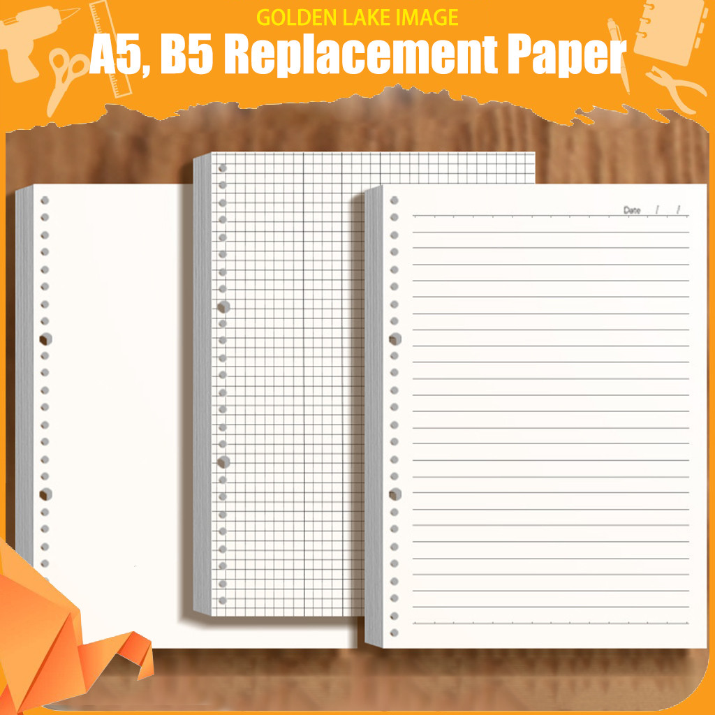 🇲🇾 A5/B5 Loose-leaf Filler Replacement Paper, Lines, Grids, Office ...
