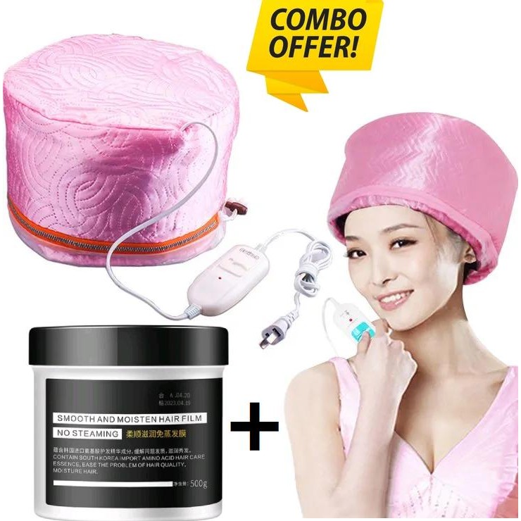 (combo set) KL READY STOCK ELECTRONIC HAIR STEAMER SPA HAIR CAP STEAMER ...