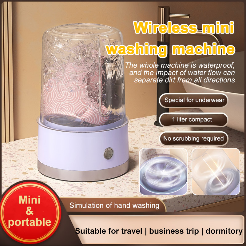 [Antideformation Anribacterial] Cordless Portable Underwear Washer ...