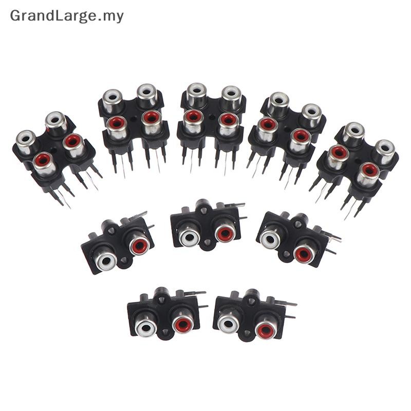 GrandLarge.my 5Pcs 2/4 hole RCA Female Stereo audio Jack AV Audio input ...