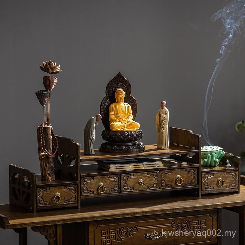 Sgseller Buddhist Niche Standing Cabinet Worship Table God Position ...