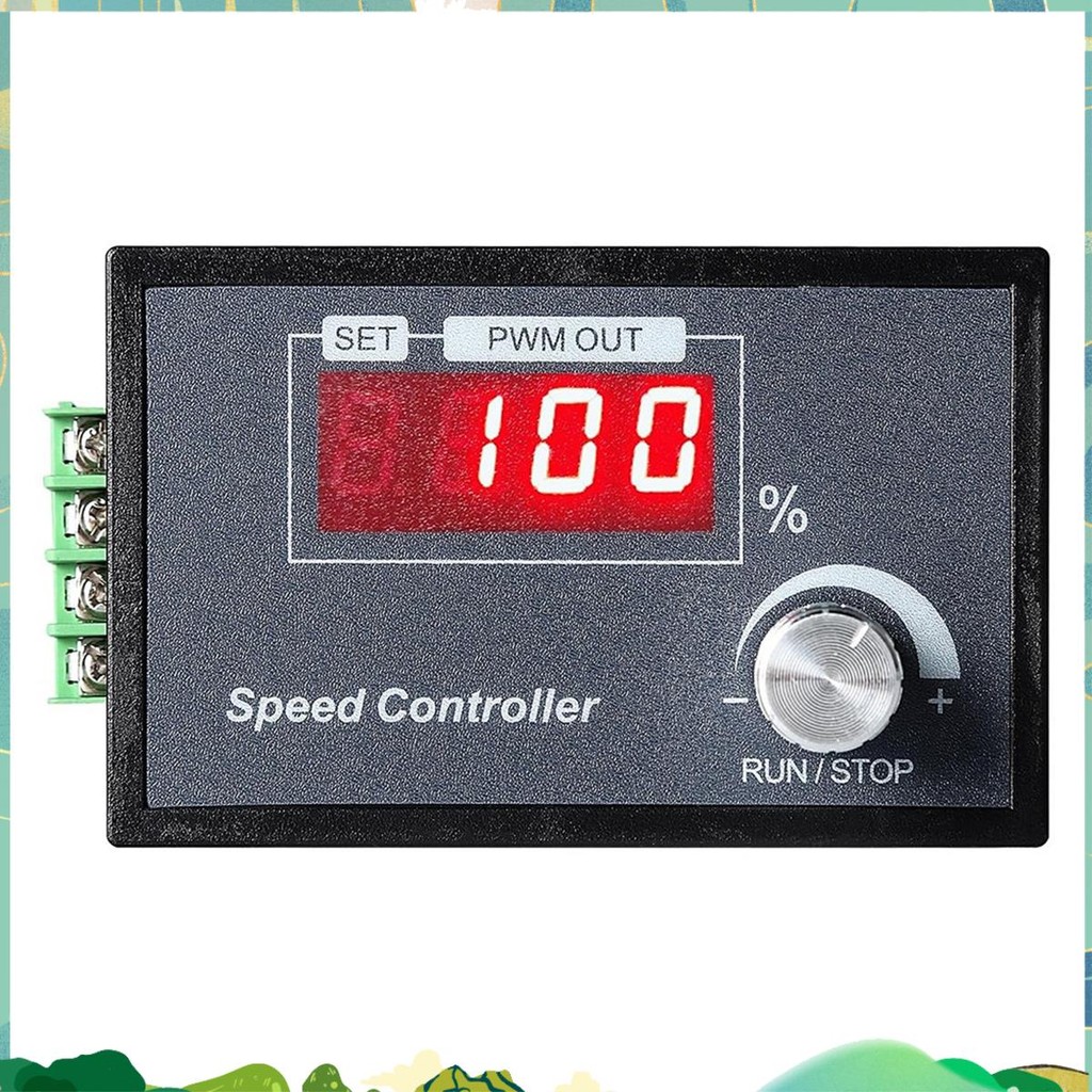 PWM DC Motor Speed Controller 6-60V 30A with Digital Display & Robust ...