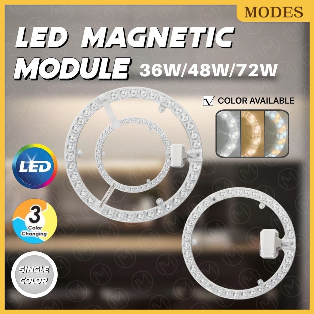 MAGNETIC 36W/48W/72W SINGLE COLOR & 3C IN ONE ROUND CIRCULAR TUBE ...