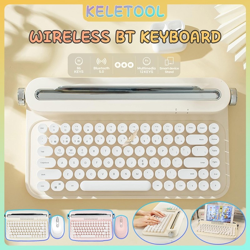 Mini Bluetooth keyboard retro keyboard multi pairing keyboard ...