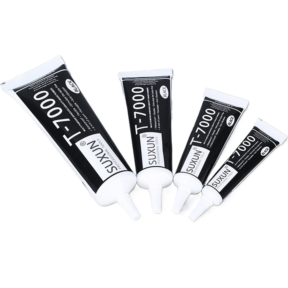 T-7000 15ML 25ML 50ML 110ML Black Contact DIY Glue Phone Repair Adhesive Liquid Glue Glass ...