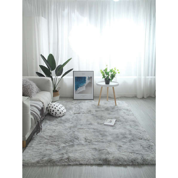 carpet ruang tamu carpet bulu carpet aesthetic Permaidani gaya krim ...