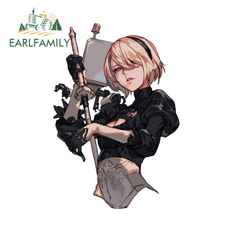 EARLFAMILY NieR:Automata Car Stickers Funny Occlusion Scratch VAN ...