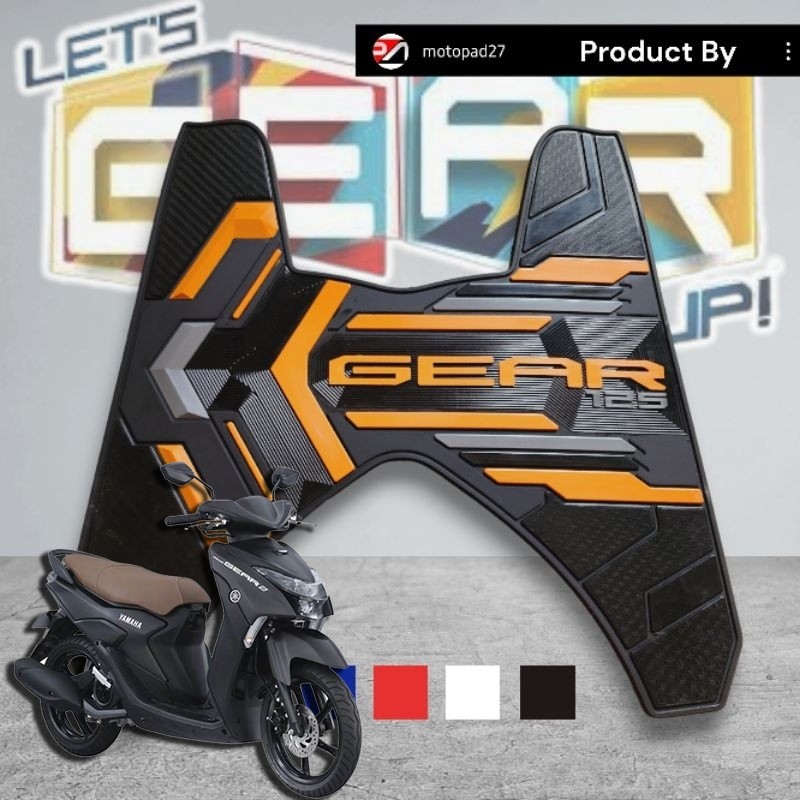 Carpet Gear 125 footrest mat Yamaha Mio Gear 125 Rubber Carpet vix2 ...