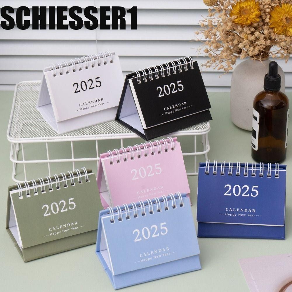 SCHIESSER1 2024-2025 Calendar, Creative 18-Month Mini Desk Calendar ...