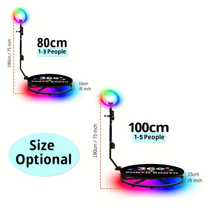 Drop Ship Photo booth standard 360 metal model Photo Booth LED 360 ...