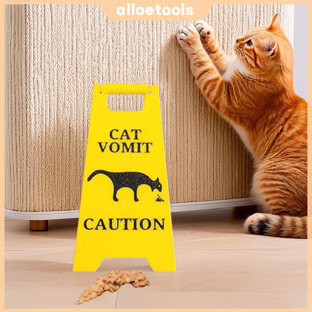 Cat/Dog Vomit Sign Cat Warning Sign Decoration Funny Yard Warning Sign ...