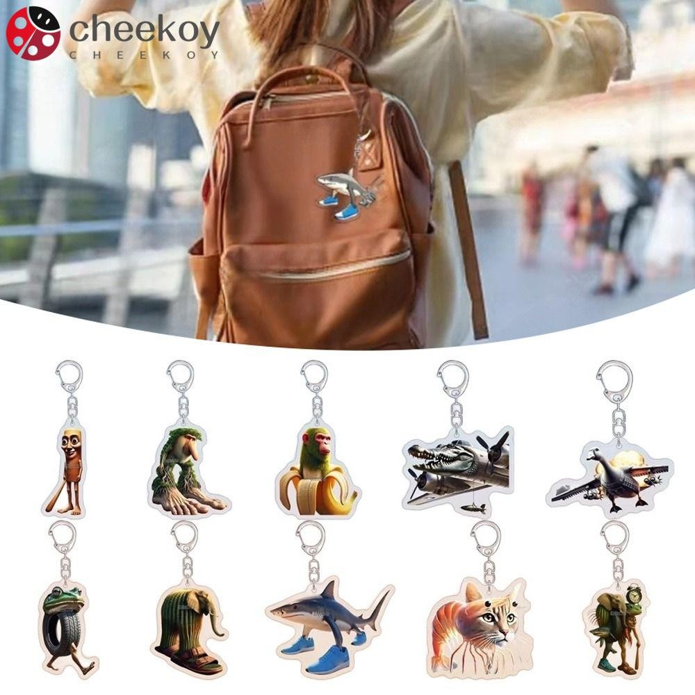 CHEEKOY TungTungTungSahur Pendant, Acrylic Printed Italian Brainrot ...