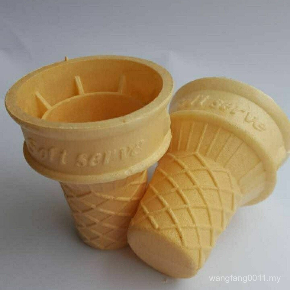 Ice Cream Cone Wafer Egg Tray Flat Bottom Cone KFC Flavor Ice Cream ...