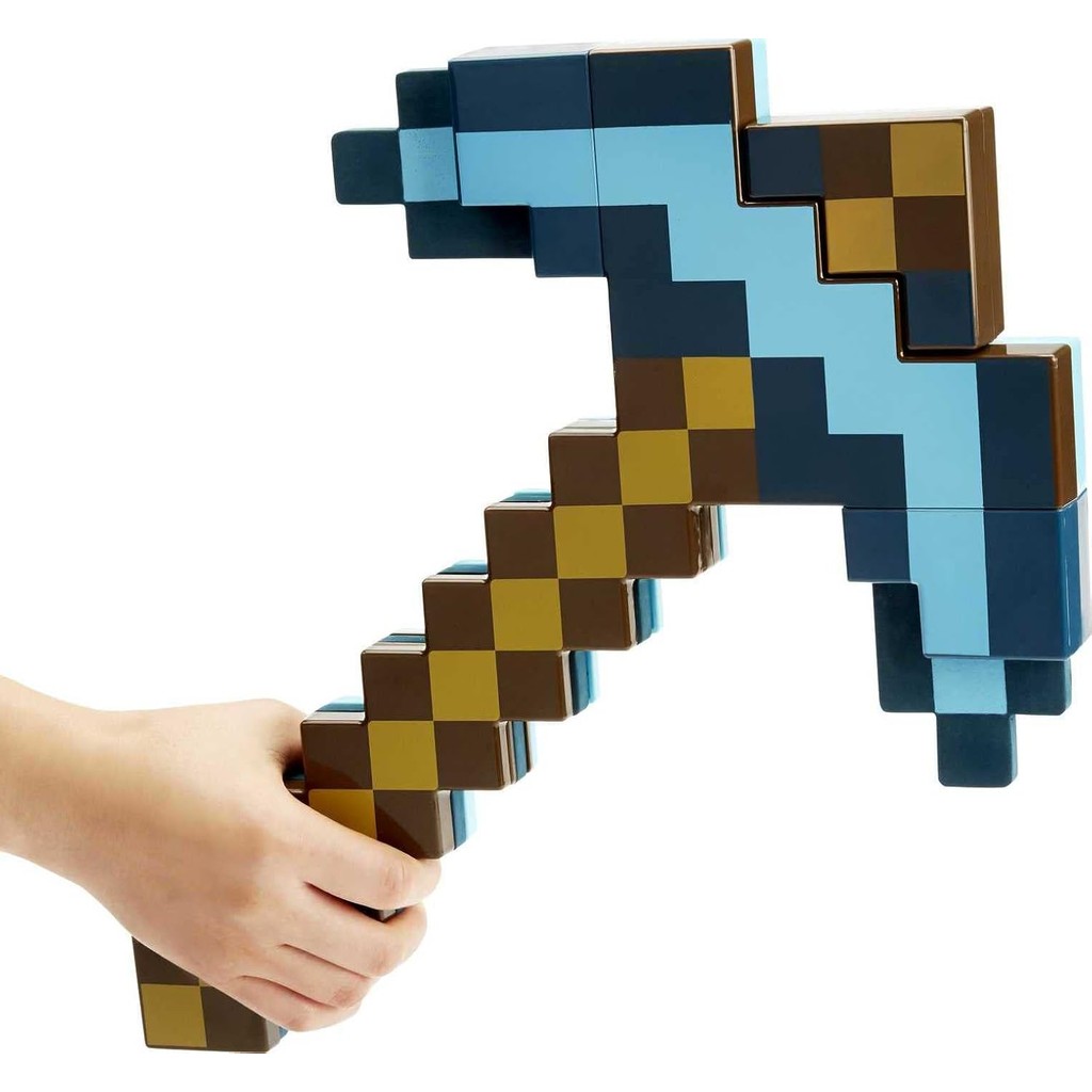 Minecraft Transforming Diamond Sword Pick-Axe 2-in-1 Toy Accessory for ...