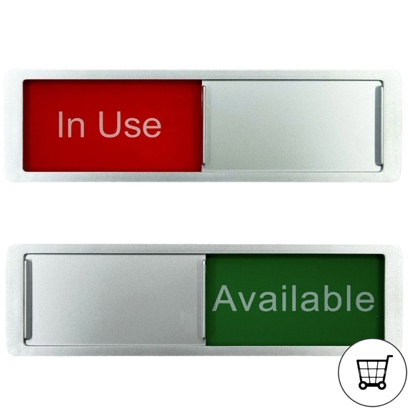 FS HO Avaiable or In Use Door Sign Vacant Occupied Sign for Home Office ...