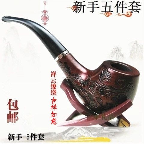 Old-fashioned Solid Wood Pipe Pipe Pipe Filter Pipe Handmade Modern ...