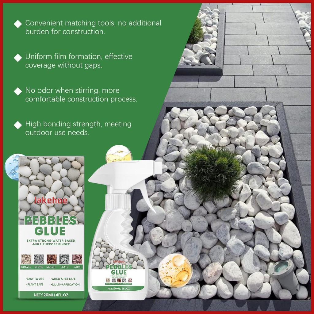 Pebble for Landscaping Gravel 120ml Stone Binder Weather-Resistant ...