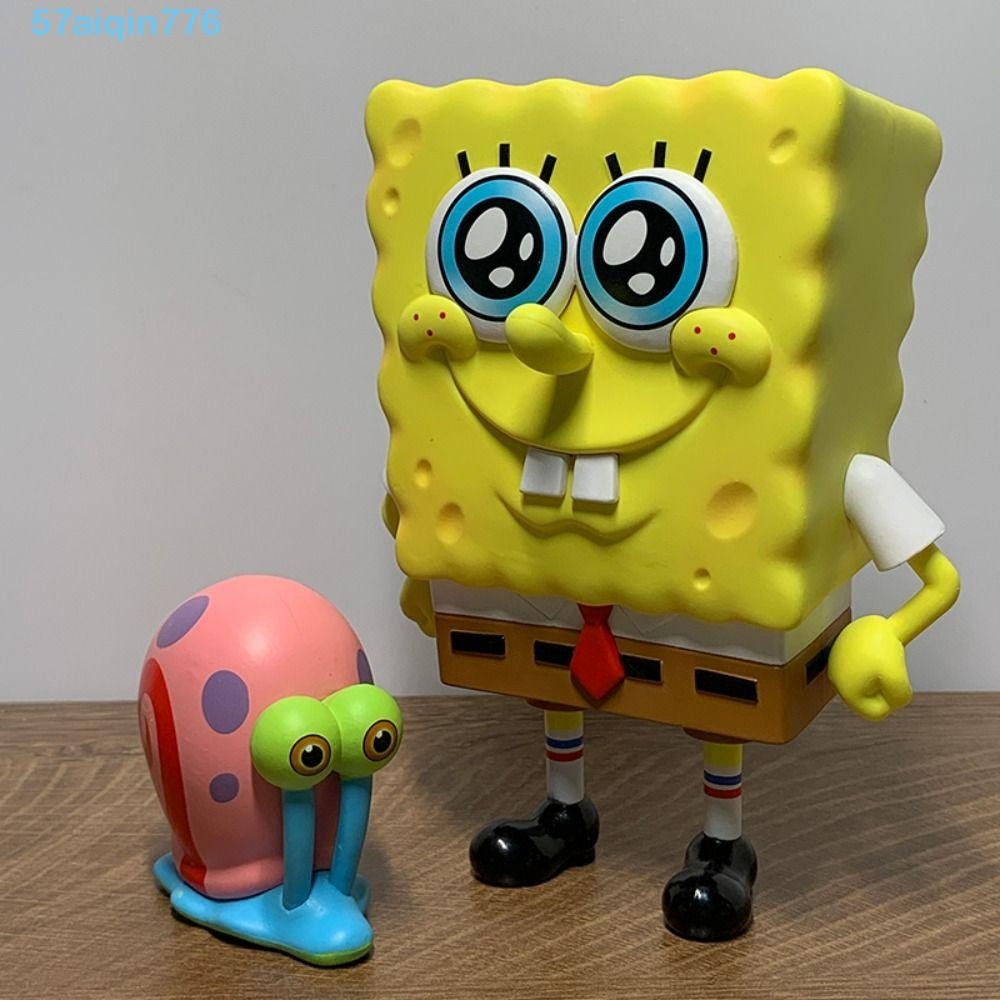 AIQIN Spongebob Squarepants Model, Home Decor PVC Doll Spongebob Action ...