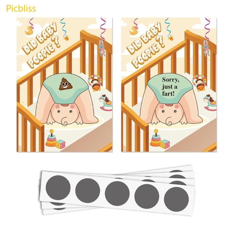 Picbliss Interactive Baby Shower Games Set 24 Raffle Cards Engage Your ...