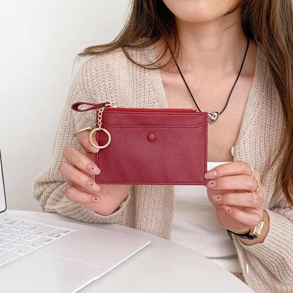 dompet perempuan wallet woman small cute Warna pepejal zip baru dompet ...