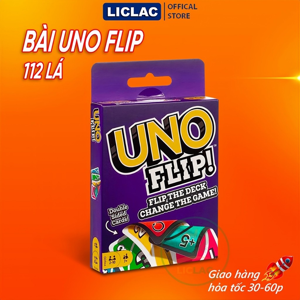 Uno Flip 112 cards on hard paper with beautiful corners, basic and ...