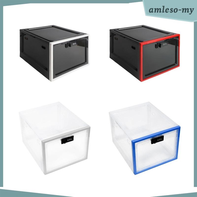 [AmlesoMY] Lockable Box, Lock Box Multipurpose Childproof Lockable ...