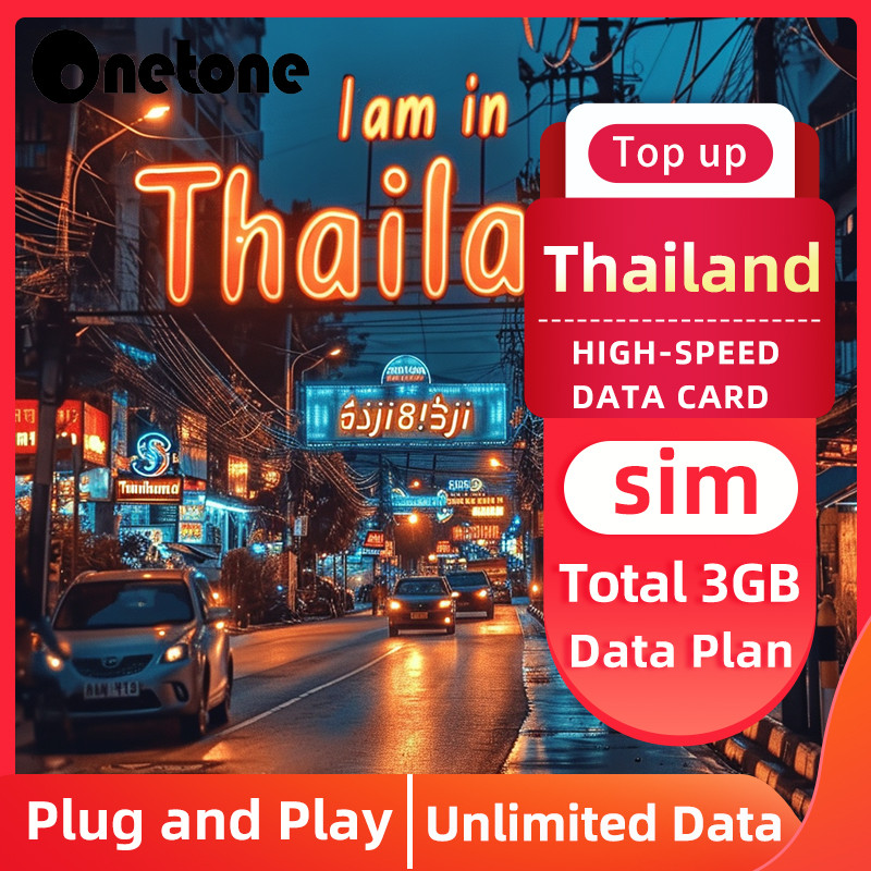 Thailand SIM card Thailand Travel sim 1-15days Total 3GB Data Unlimited ...
