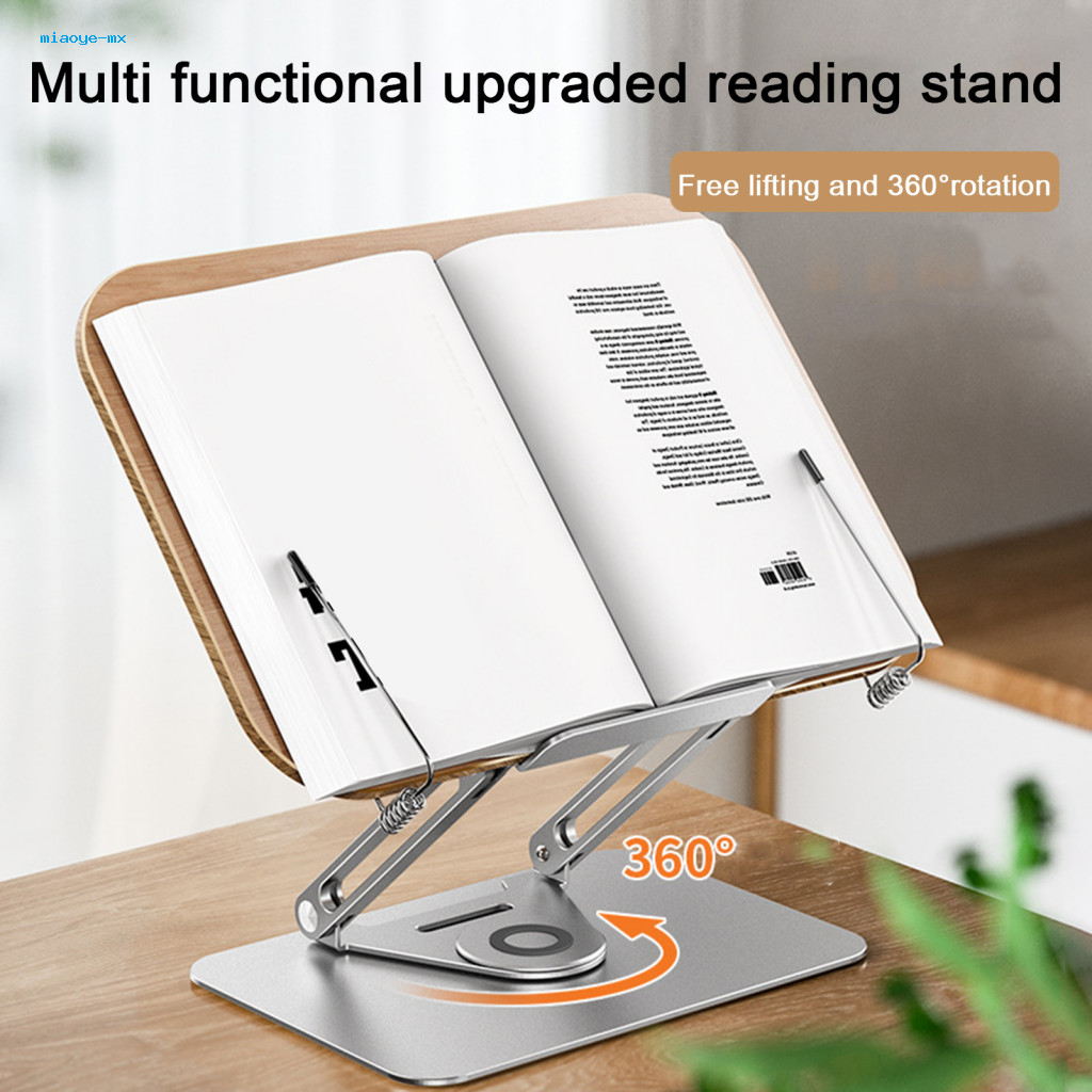 MIA 360-degree Rotating Bookstand Rotating Bookshelf Adjustable ...
