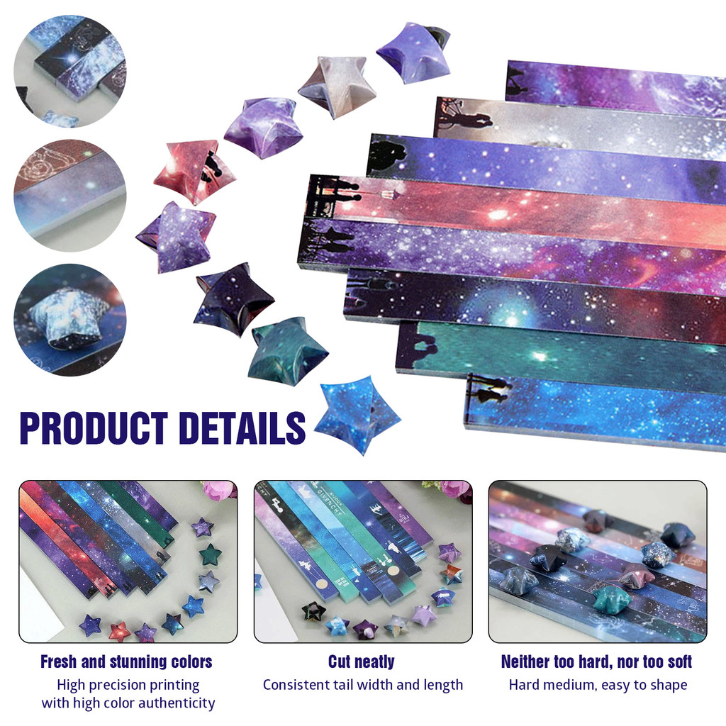 540 Sheets Origami Paper Stars DIY Hand Crafts Origami Lucky Star Paper ...
