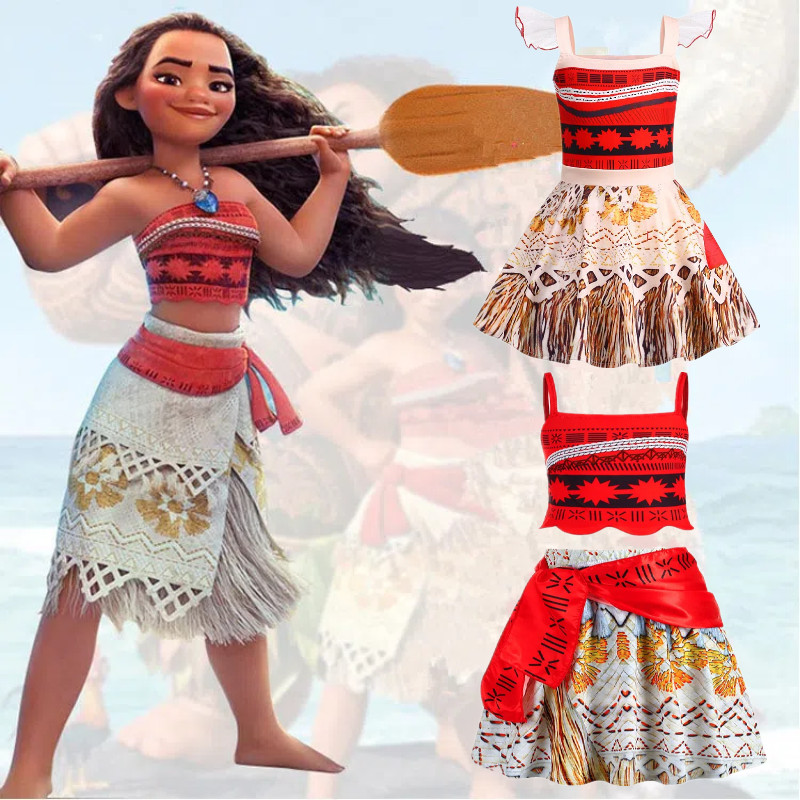 Children's Halloween Cosplay Costume Ocean Adventure Moana Series ...