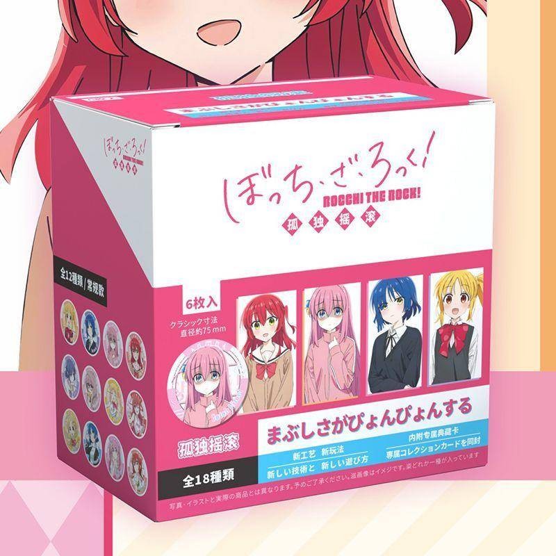 Bocchi the Rock! Blind Box Badge Set - 75MM Pin & Character Card ...