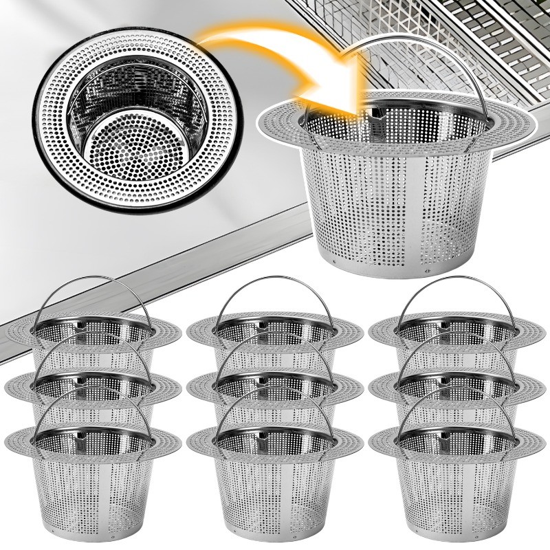 Stainless Steel Sink Garbage Filter - Sink Anti-clogging Strainers ...