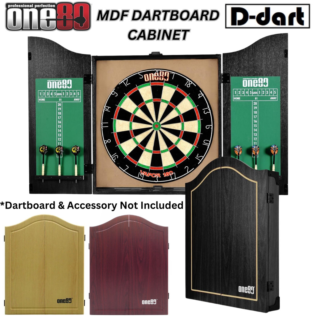 ONE80 STEEL DARTBOARD CABINET - MDF DART BOARD CABINET | Shopee Malaysia