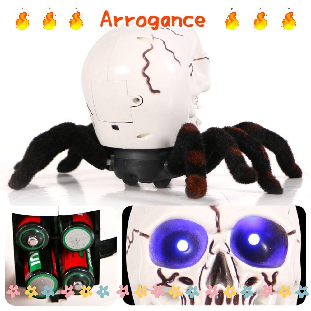 ARROGANCE Halloween Remote Control Skull, Glowing Scary Pranks Skull ...