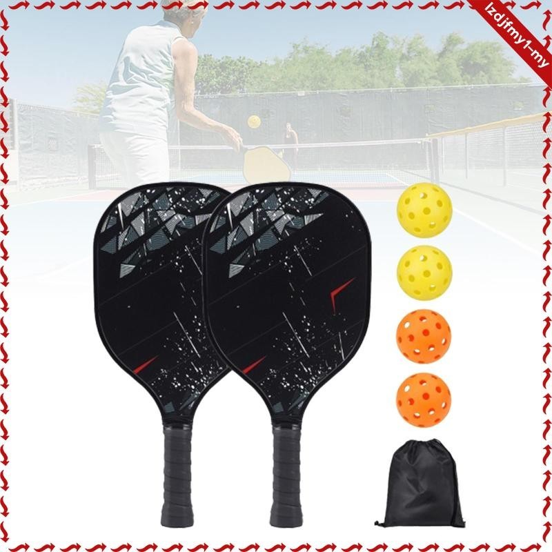 [LzdjfmybfMY] Pickleball Racket Set Pickle Balls Racket with Ergonomic ...