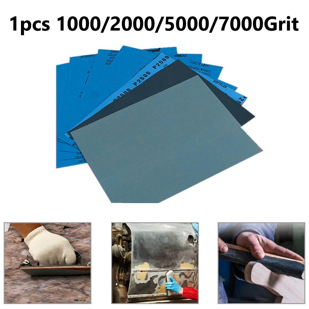 ⭐wholesale⭐1pcs Sand paper Sandpaper 1000//5000/7000 Grit Waterproof ...