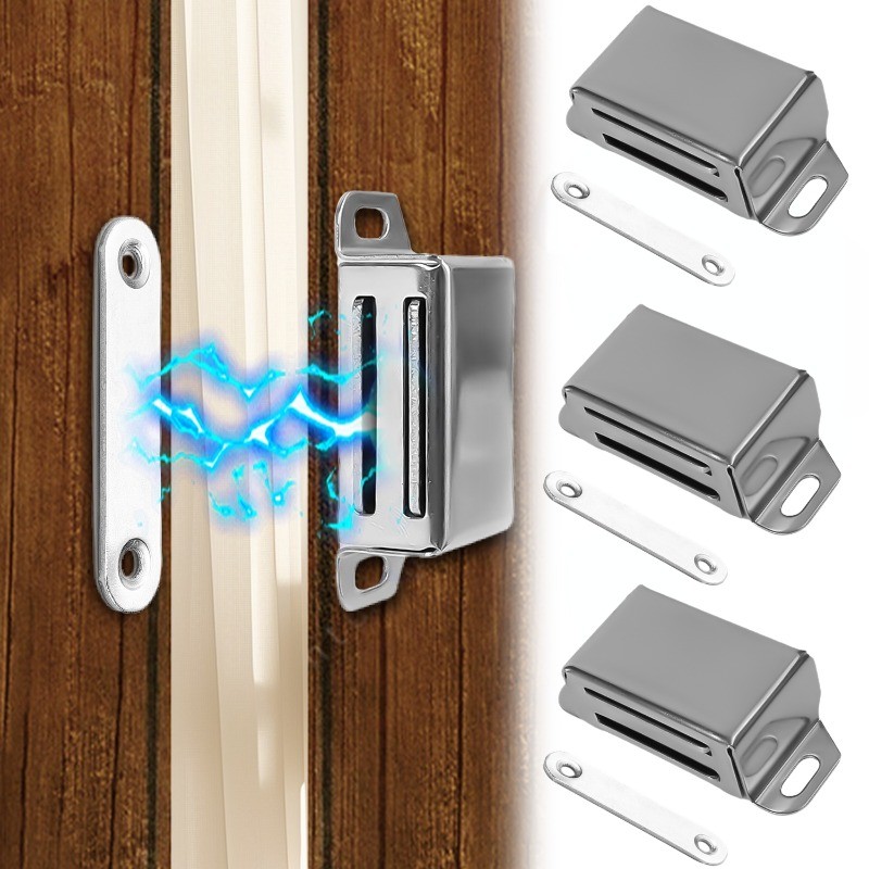 1Set Stainless Steel Cabinet Magnetic Catch Strong Duty Cupboard ...