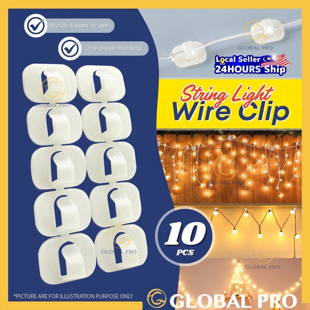 1 PAPAN String Light Wire Clip Hook Fairy Light Wire Organizer Clip ...
