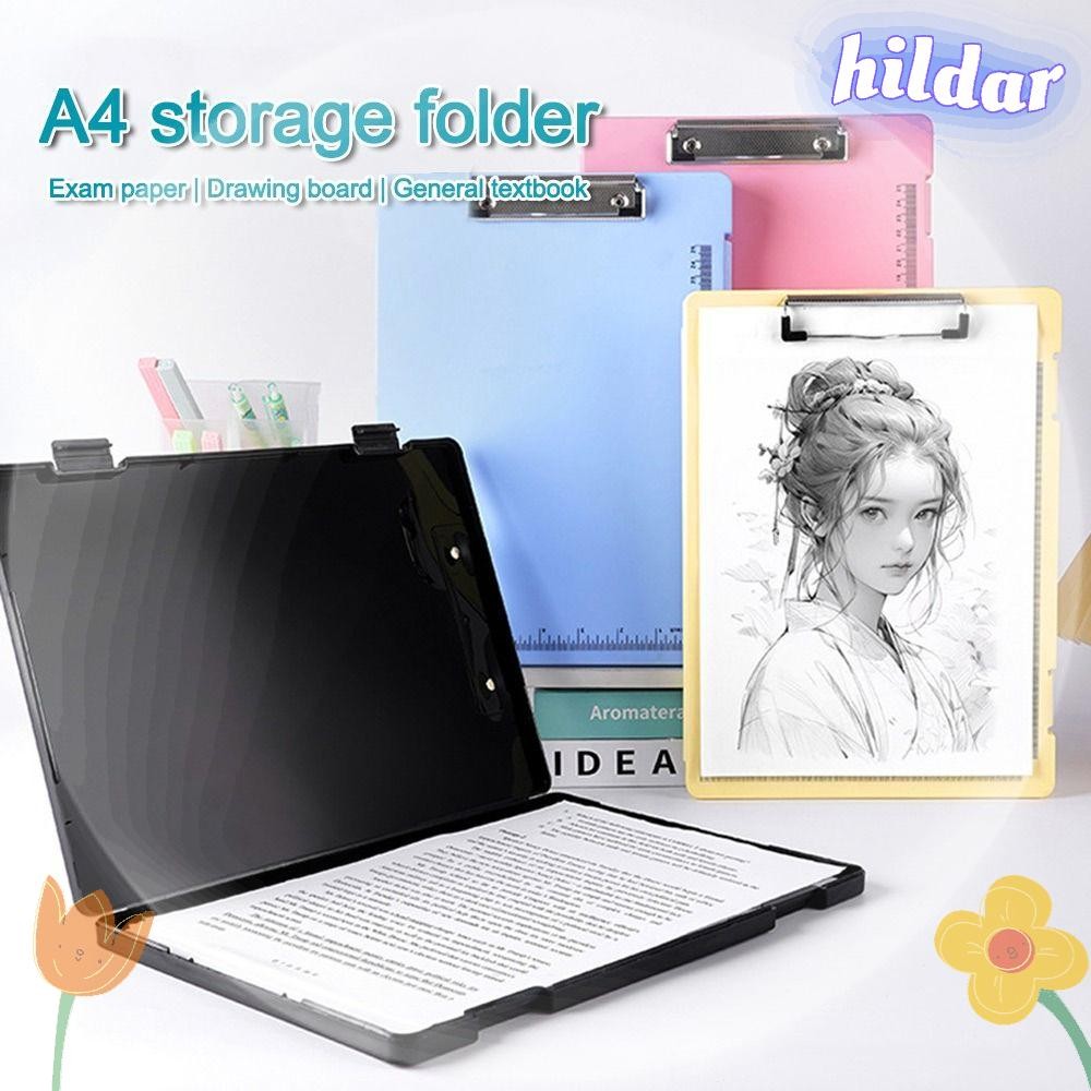 HILDAR A4 Document Storage Box, Mat Board Clamp with Scale Writing ...