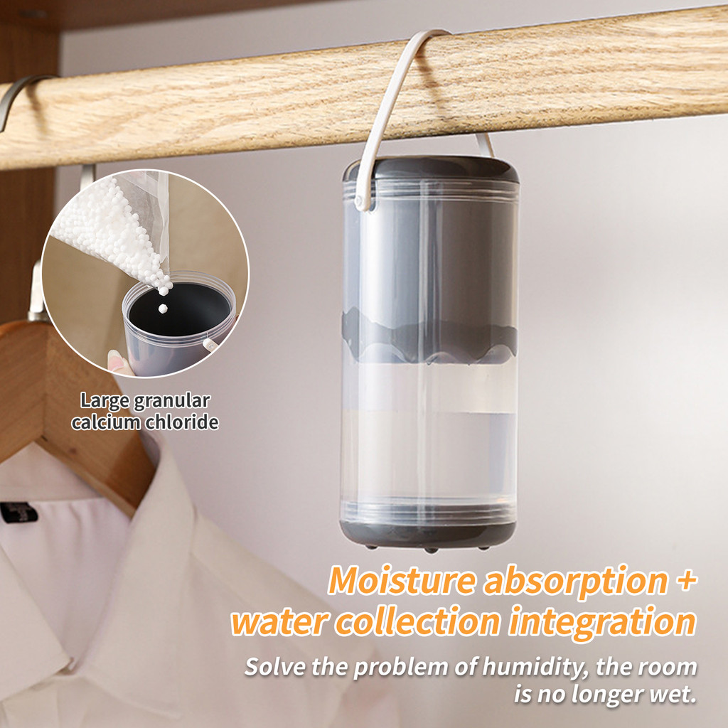 Reusable Wardrobe Dehumidifier Box Hangable Moisture Absorber Case With ...