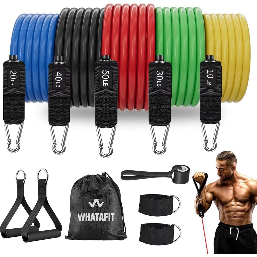 WHATAFIT Resistance Band, Exercise Band, Exercise Resistance Band ...