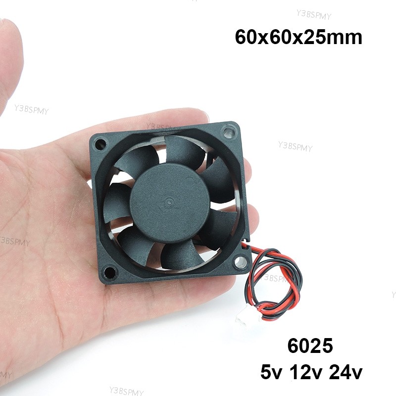 6025 DC 5/12/24V Cooler Fan 60x25mm 6cm Brushless Machine Motor Cooling Fan XH2.54 2Pin for ...